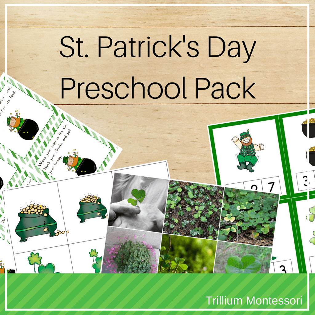 Preschool Printables for March and St. Patrick's Day