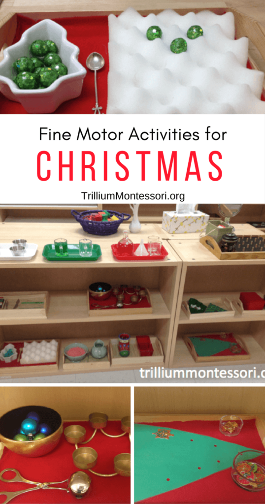 December Fine Motor Shelf