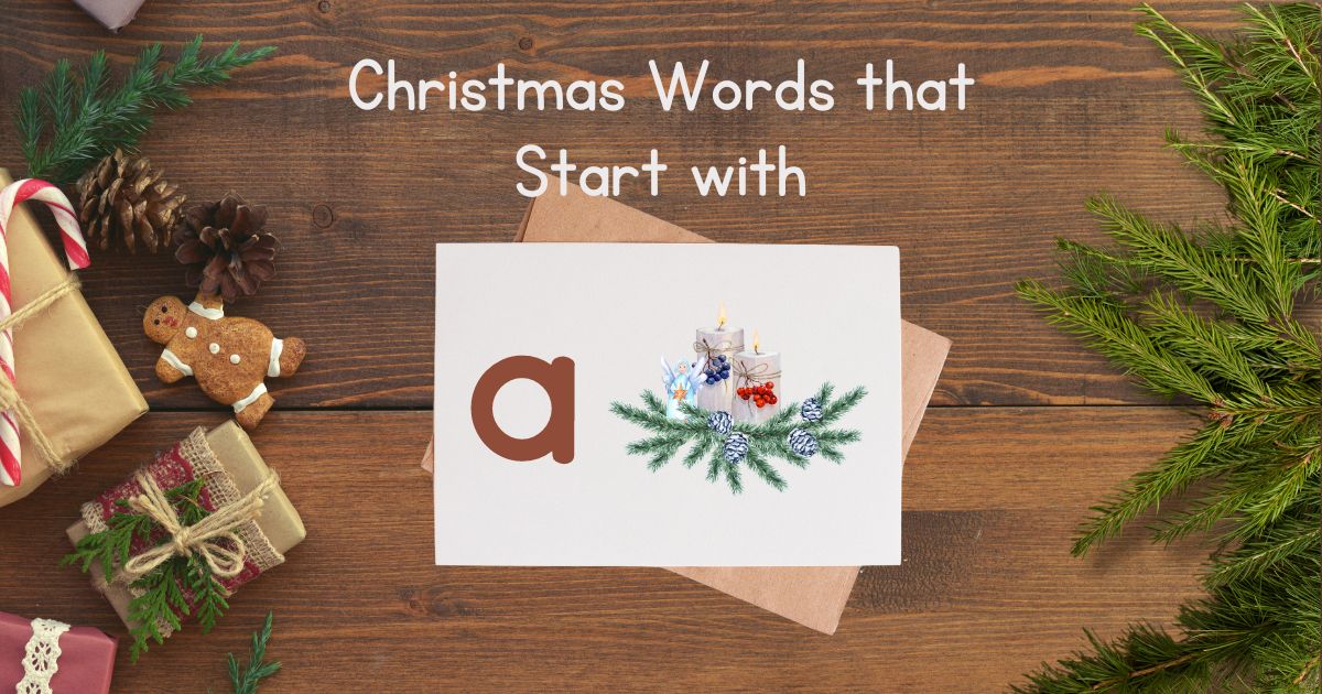 Christmas Words That Start With A Christmas Words That Start With A