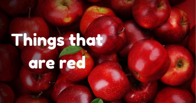 List of Things That Are Red