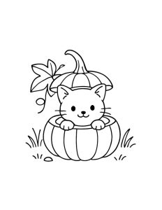 Pumpkin Coloring Pages (Free PDF Printables- Cute and Realistic)