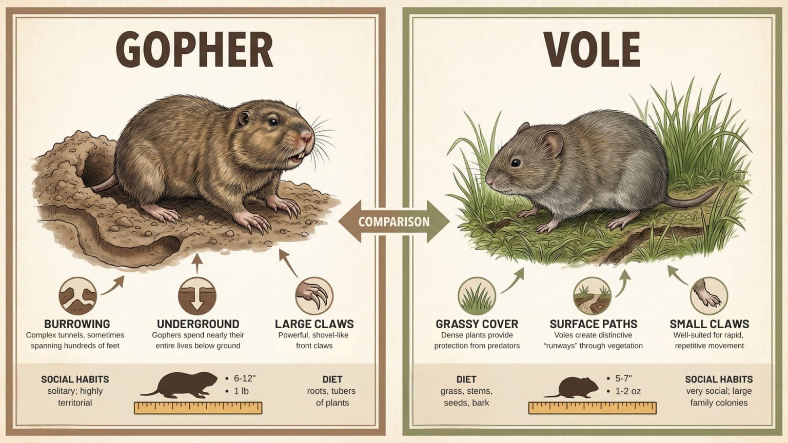 Gopher vs Vole